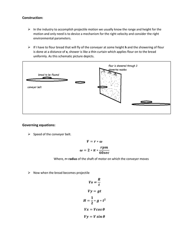 Projectile motion experiment | PDF