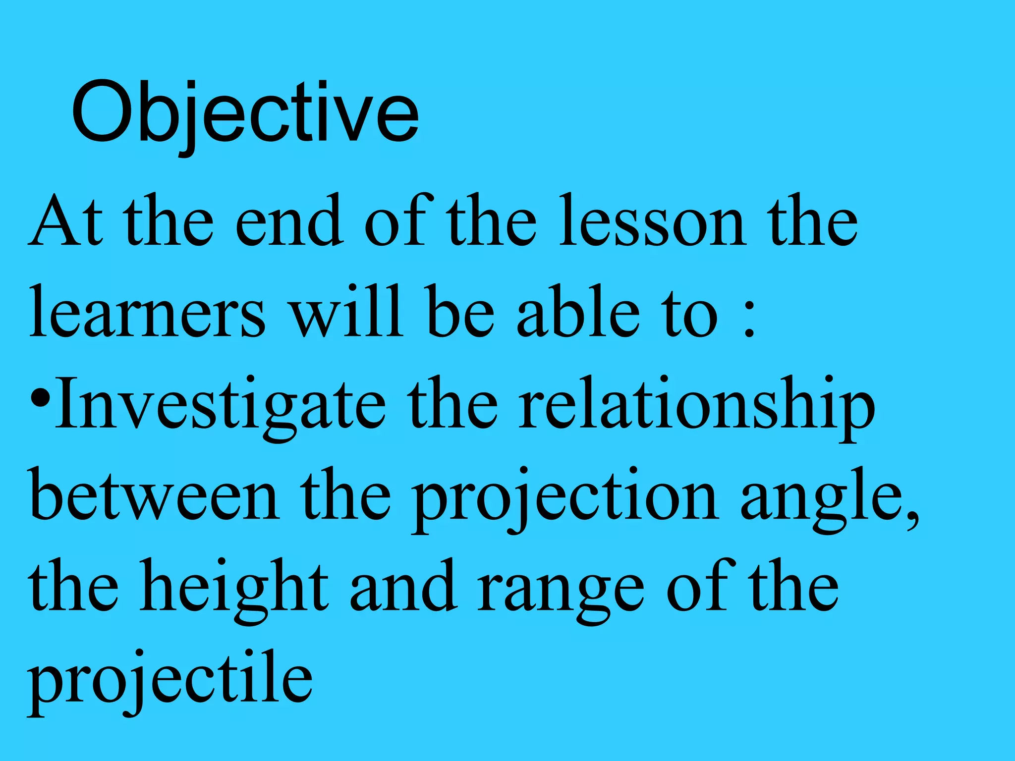 Projectile motion Grade 9 | PPT