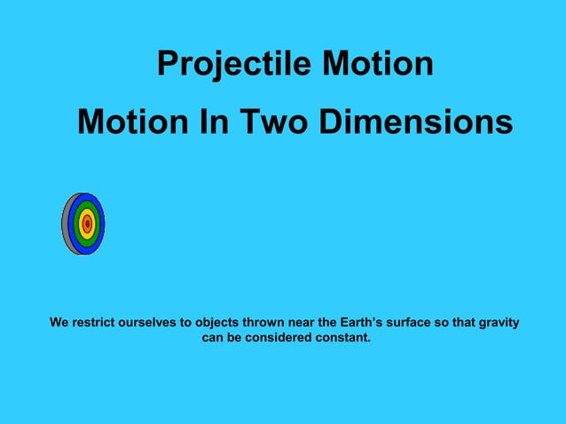 Projectile motion Grade 9 | PPT