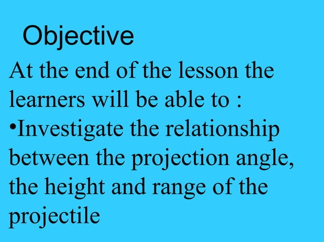 Projectile motion Grade 9 | PPT