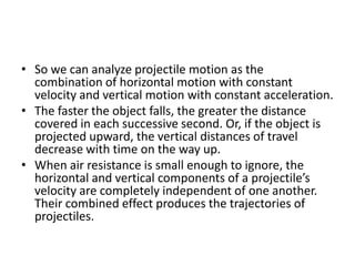 Projectile Motion | PPTX | Beadwork | Arts and Crafts