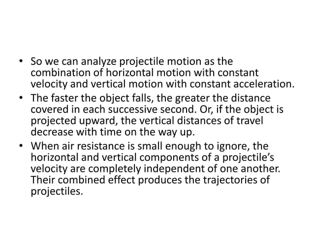 Projectile Motion | PPTX | Beadwork | Arts and Crafts
