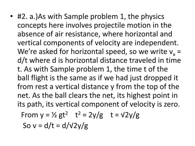 Projectile Motion | PPTX | Beadwork | Arts and Crafts