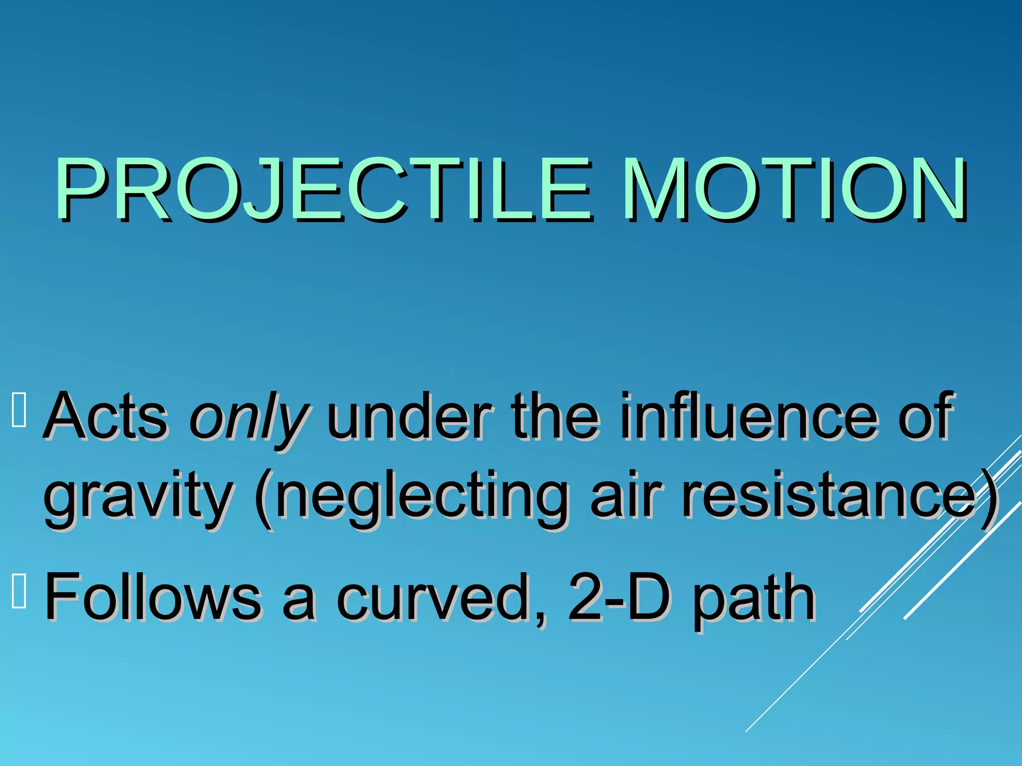 Projectile motion notes | PPT