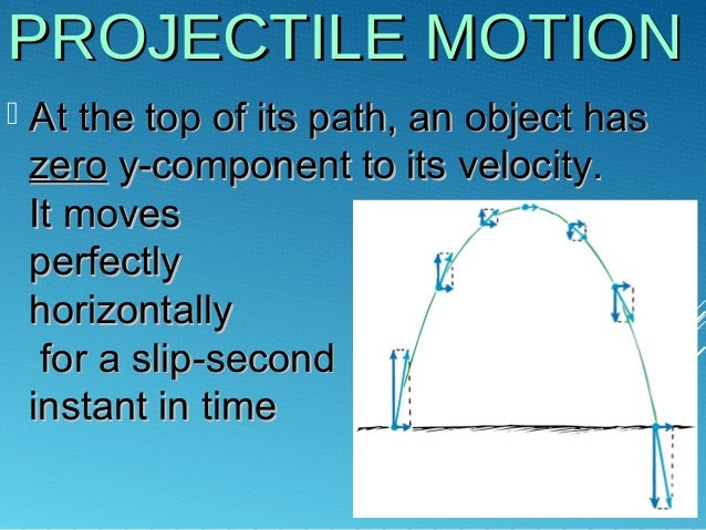 Projectile motion notes