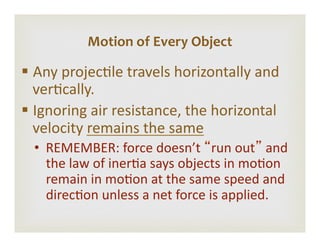 Projectile Motion Part 1 | PDF