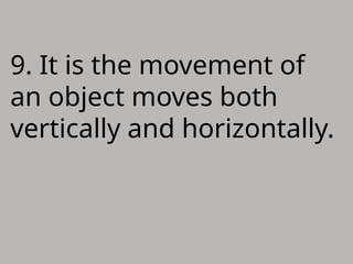 Projectile Motion Short Quiz (Vertical. Horizontal) | PPTX