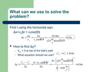Mechanics, Kinematics, and Projectile motion | PPT