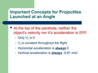 Mechanics, Kinematics, and Projectile motion | PPT