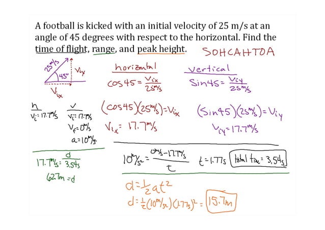 Projectile Problems | PDF