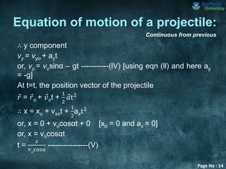 Projectile & projectile motion | PPT
