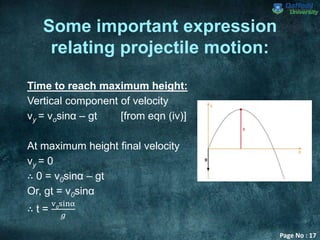 Projectile & projectile motion | PPT