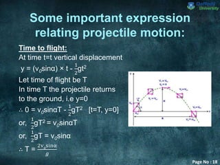 Projectile & projectile motion | PPTX