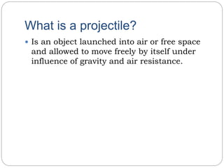 Projectiles | PPTX