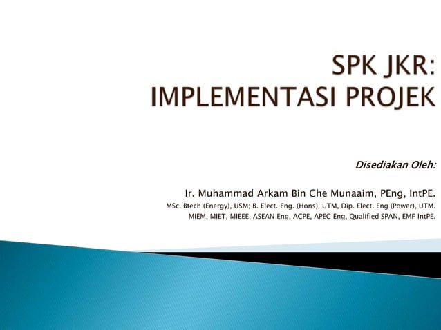 SPK JKR Malaysia: Terminologi | PPTX