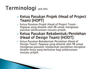 SPK JKR Malaysia: Terminologi | PPTX