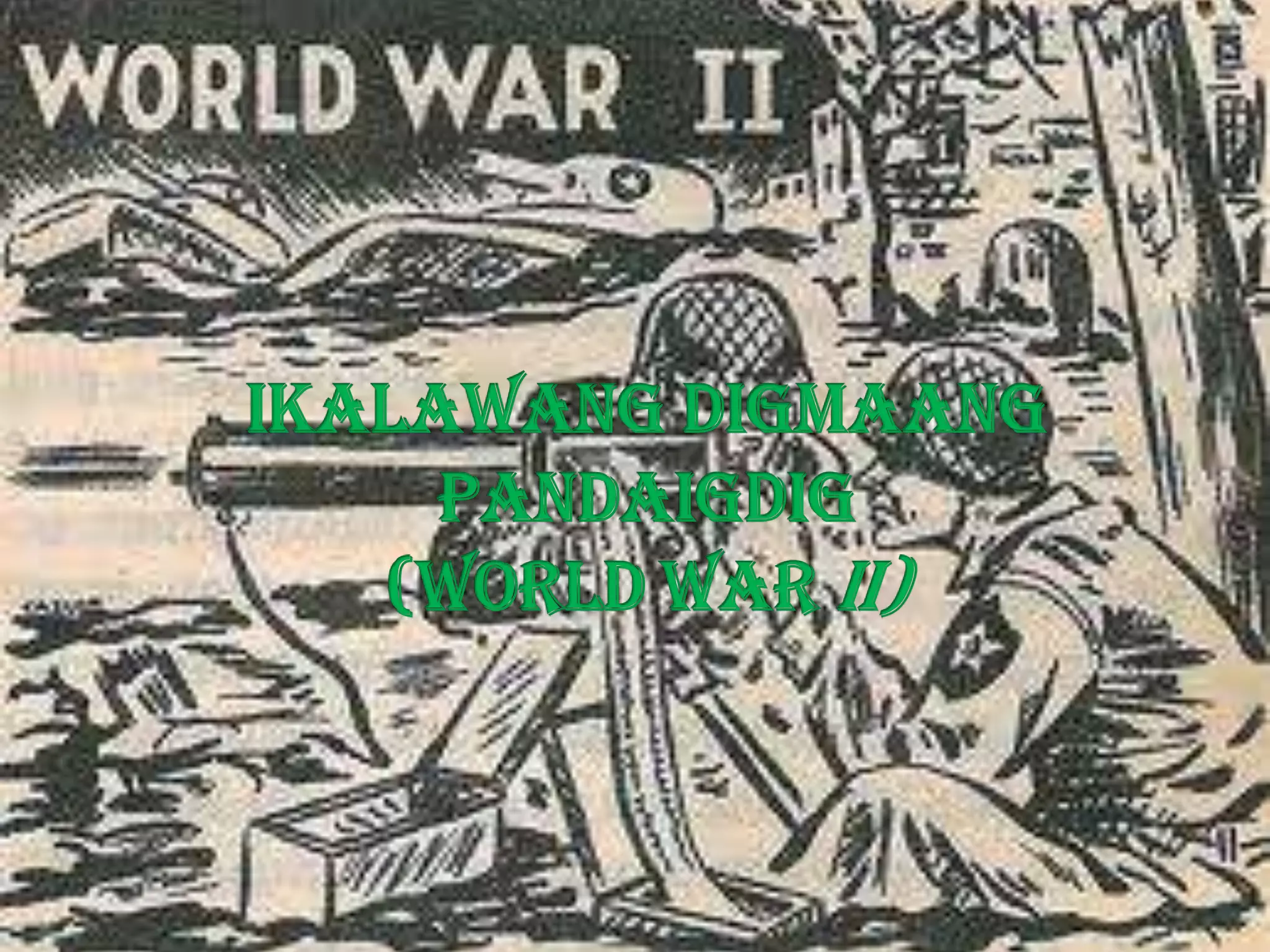 unang digmaan pandaigdig | PPTX