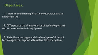 alternative delivery system | PPTX