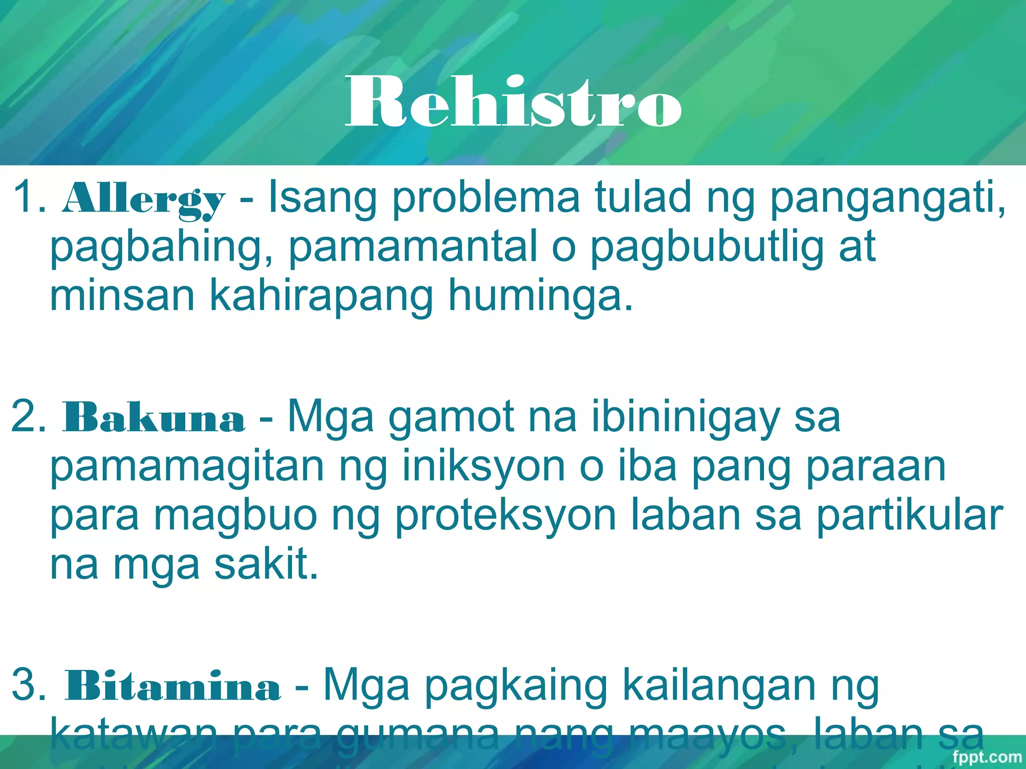 Rehistro ng Wika ng mga Doktor | PPT