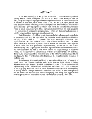 Projecting h itler representations of adolf hitler in english language ...