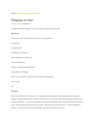 Project in HELE (recipe) | DOC