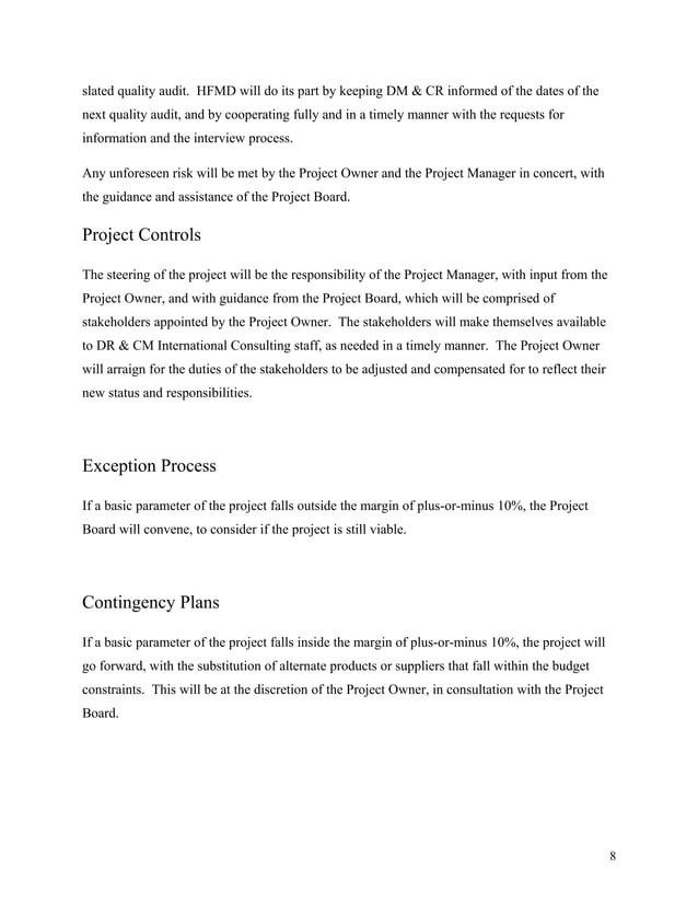 Project Initiation Document Linda Doll | PDF