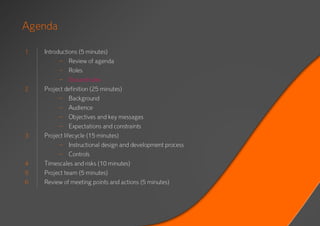 e-Learning project initiation template | PDF