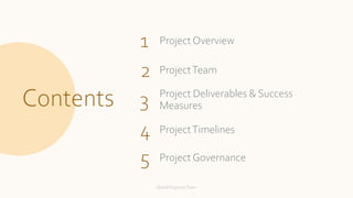 Project Initiation Templates to manage Projects | PPTX