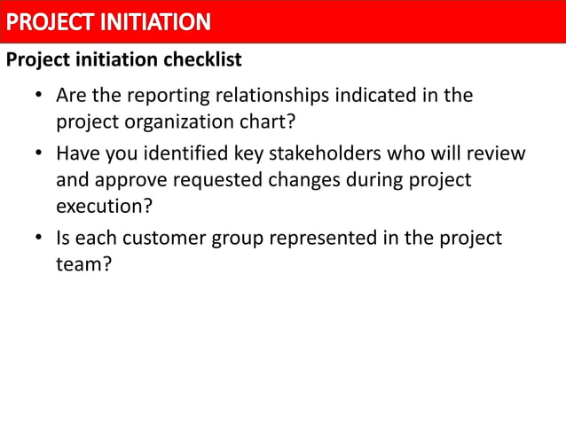 Project initiation topic 2.3_project initiation checklist | PPT