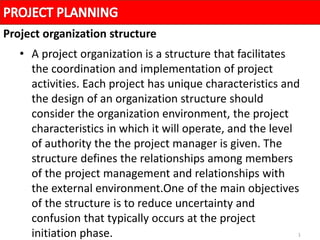 Project initiation topic 2.5_project organization structure | PPTX ...
