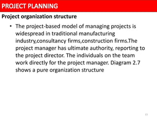 Project initiation topic 2.5_project organization structure | PPTX ...