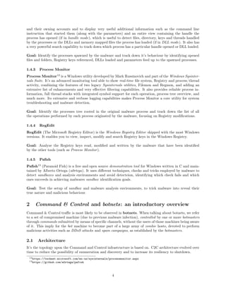 Project in malware analysis:C2C | PDF