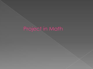 Project in math | PPTX