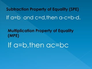 Subtraction Property Of Equality Definition