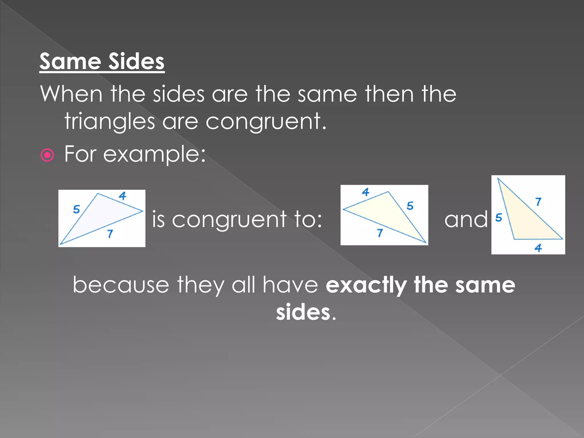 Congruent of Triangles | PPTX