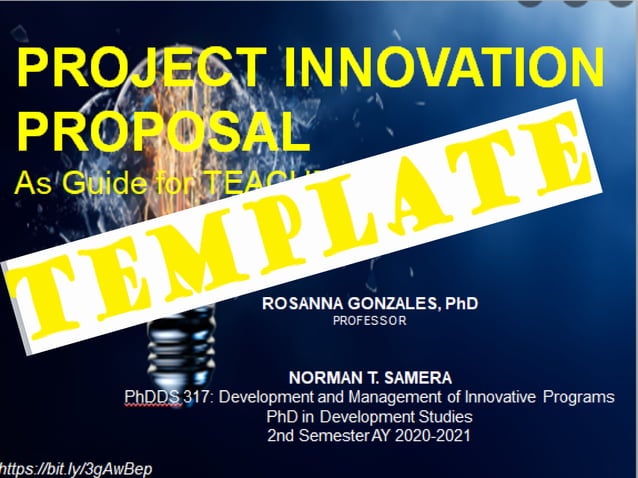 Project Innovation Proposal: A guide for Teachers | PDF | Education