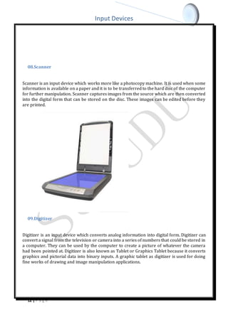 Project input devices | DOCX