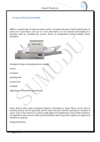 Project input devices | DOCX