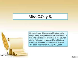 A Collection of Poems of Dr. Jose Rizal | PPTX