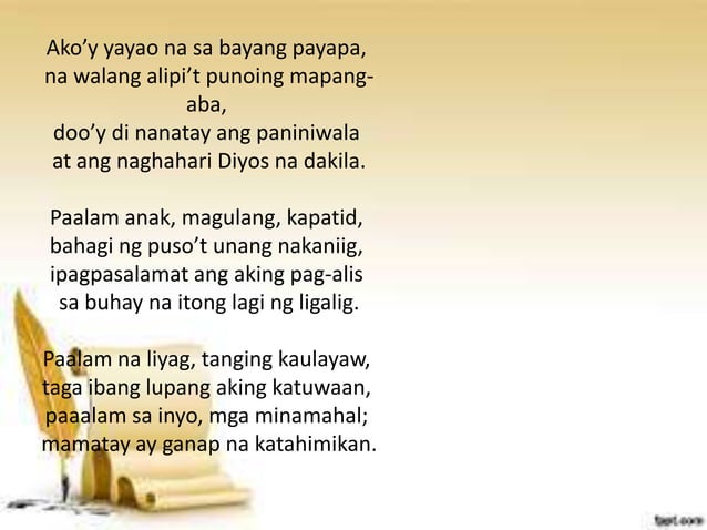 A Collection of Poems of Dr. Jose Rizal | PPTX