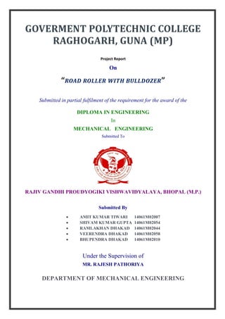 Project in road roller with bulldozer | PDF