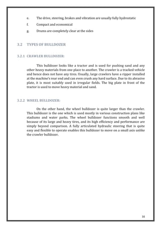 Project in road roller with bulldozer | PDF