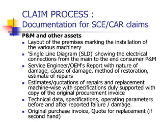 Project insurance claims | PPTX