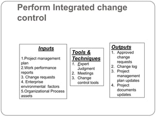 Project integration management | PPTX