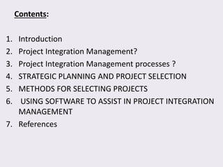 Project integration management ch 4 | PPTX