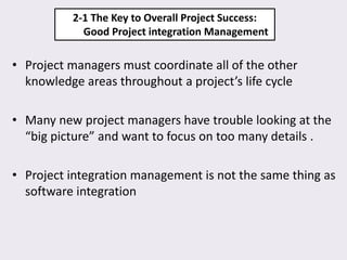 Project integration management ch 4 | PPTX