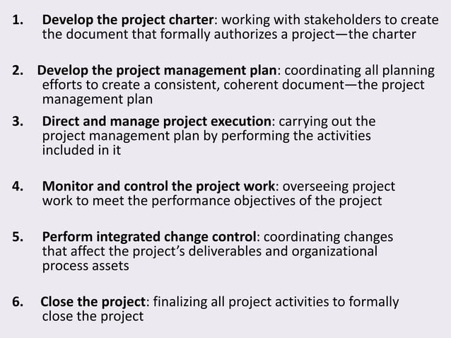 Project integration management ch 4 | PPT