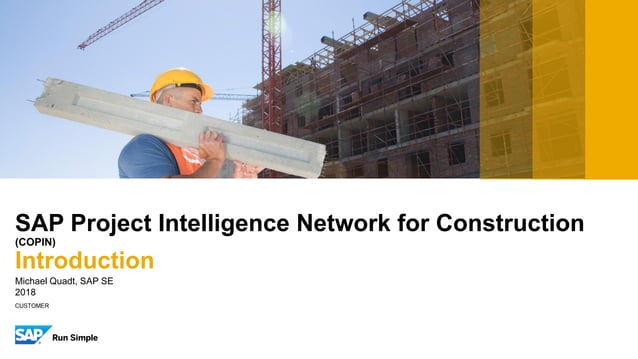 SAP Project Intelligence Network for Construction | PPT