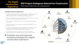 SAP Project Intelligence Network for Construction | PDF