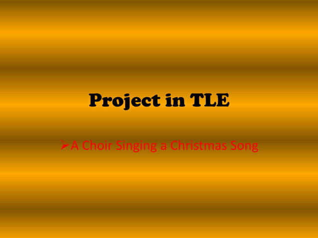 Project in tle | PPTX